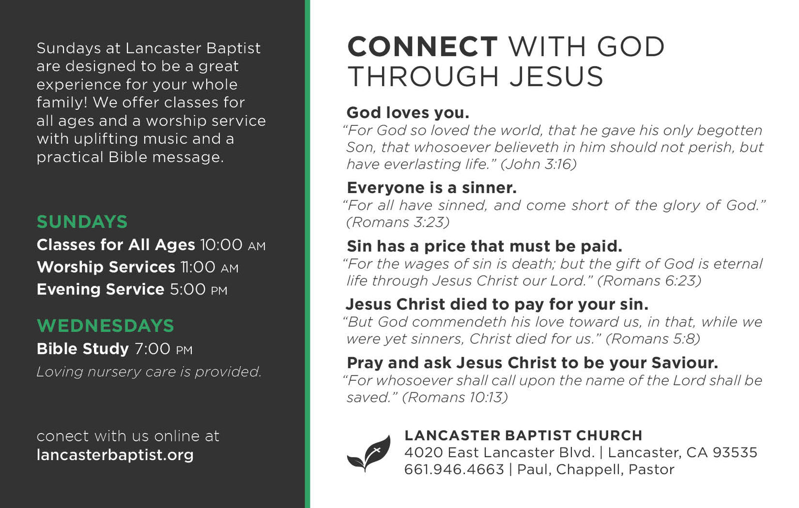 Connect With Others—Outreach Card