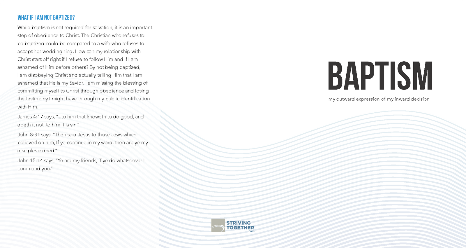 Baptism Brochure Trifold (English)-Pack of 100