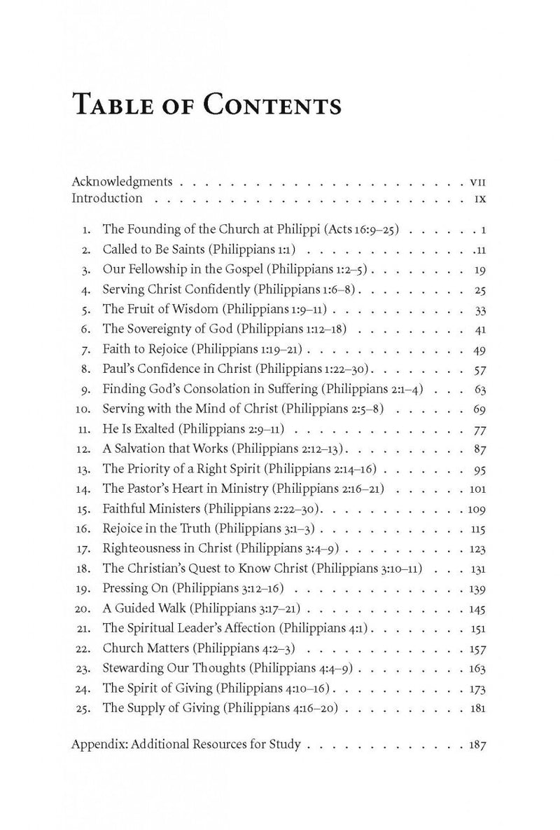 Philippians Expanded Outlines: Rejoicing in Christ