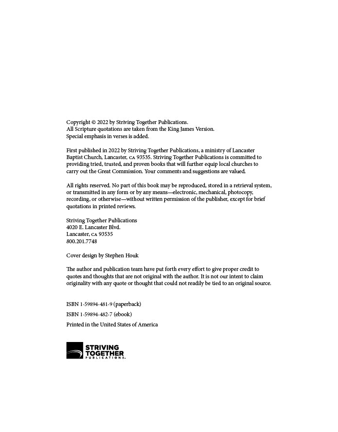 Paul: One Who Followed Christ Leader Guide – Striving Together Publications