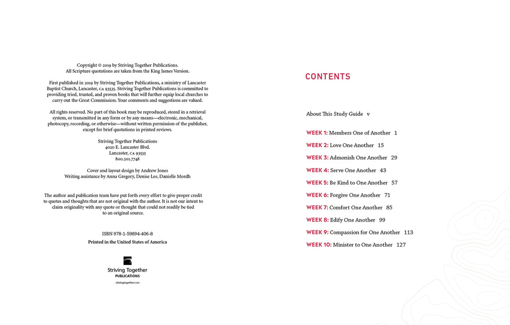 One Another Study Guide
