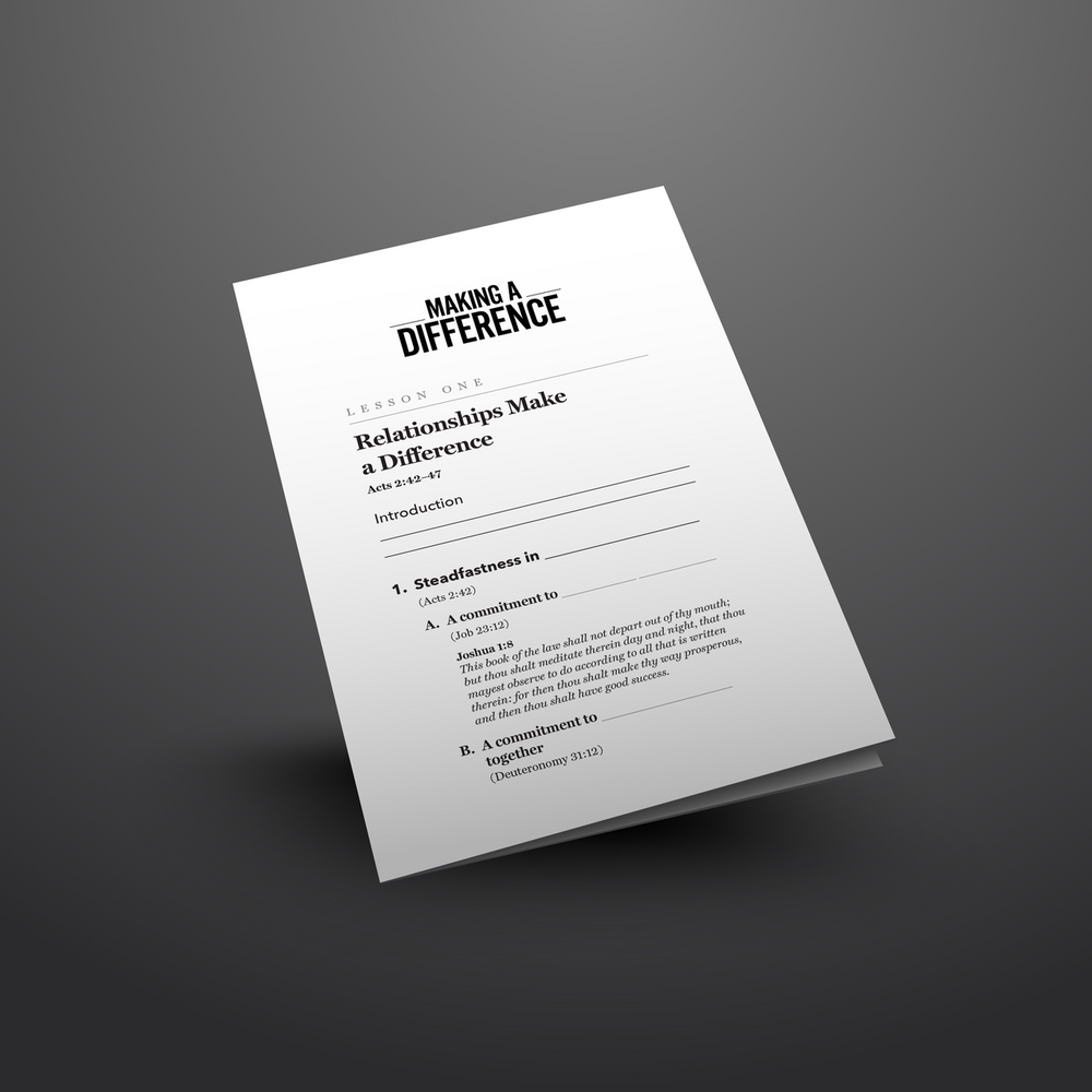 Making a Difference Teaching Assets