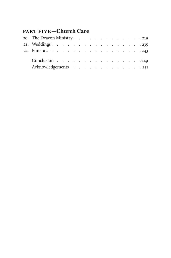 Order in the Church – Striving Together Publications