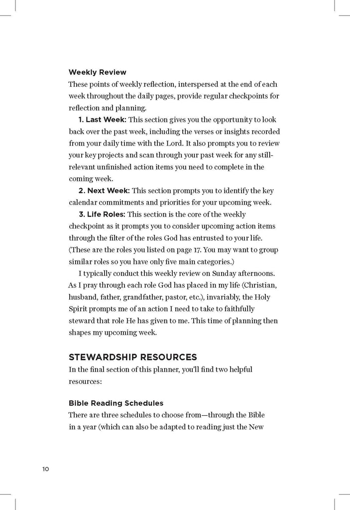 Stewarding Life Planner – Striving Together Publications