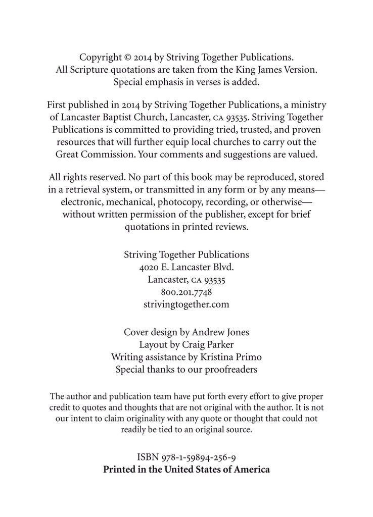 With All Due Respect – Striving Together Publications